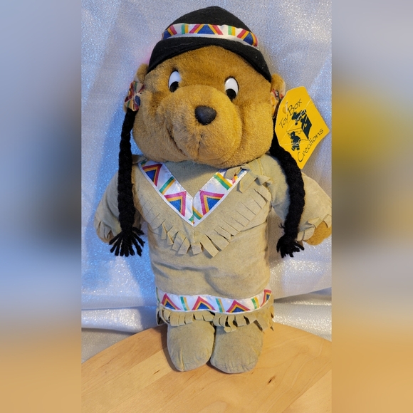 Vintage | Accents | Vintage Native American Teddy Bear Goffa Toy Box ...